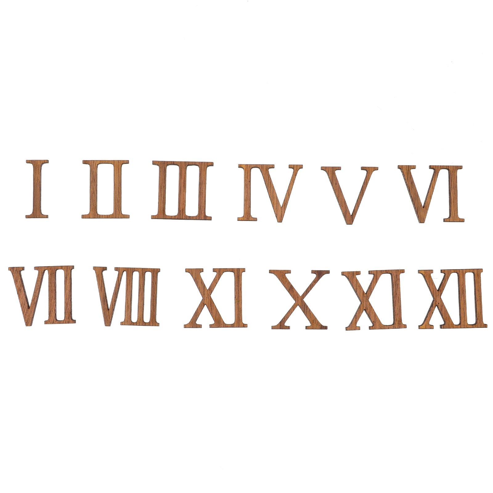 Wall Clock Numerals Kit with Roman Numbers for DIY Repair Plastic Light ...