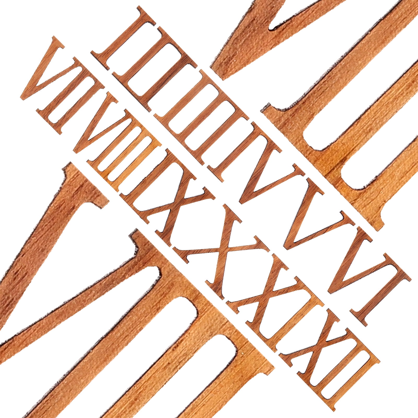 12 Pcs Wooden Clock Numbers Digital Wall Clocks Mechanism Replacement ...