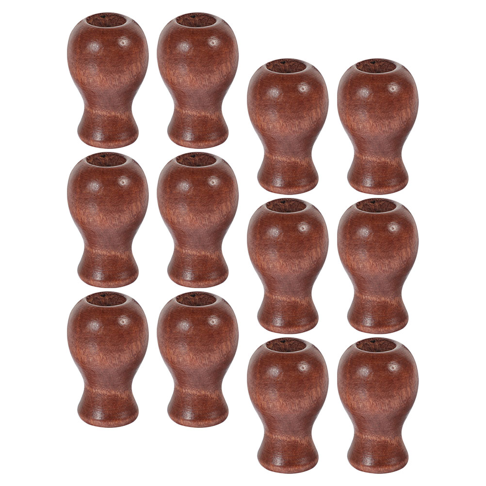 12 Pcs Wooden Cord Pull Knobs Ceiling Fan Chain Prong Brown - Walmart.com