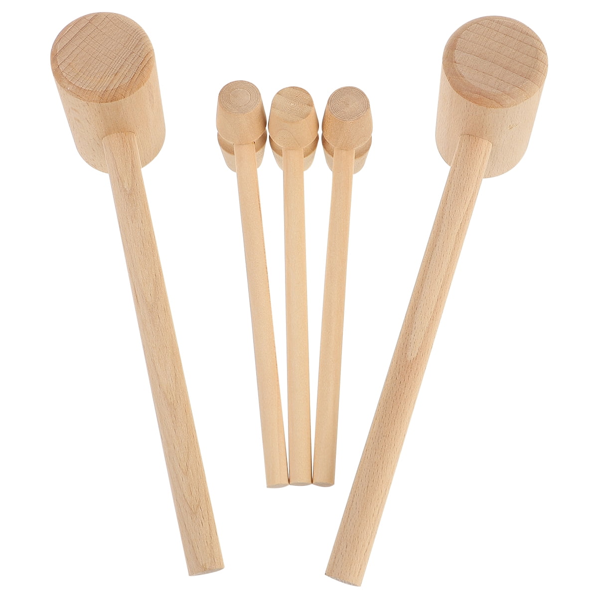 12 Pcs Wooden Smashing Crab Hammer Knocking Planet Cake Jewelry Pot ...