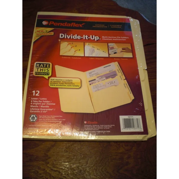 File Folders Multiple Sections