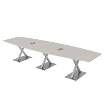 Mayline Medina Conference Tables, Boat, 72 x 48, Gray Steel - Walmart.com