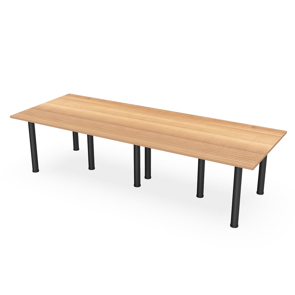 12 Person Rectangular Conference Table Power And Data Units Post Legs ...