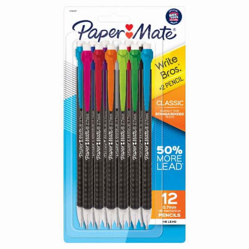 12 Piece 0.7 mm Pencil Polymer Lead Refill Thicker For Less Breakag ...