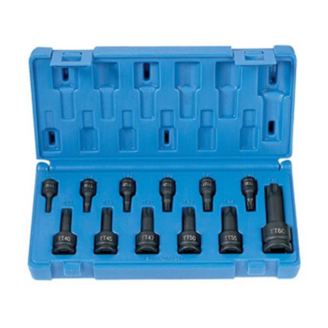 12 Piece .25 in. .38 in. .50 in. Tamper Proof Star Driver Set - Walmart.com