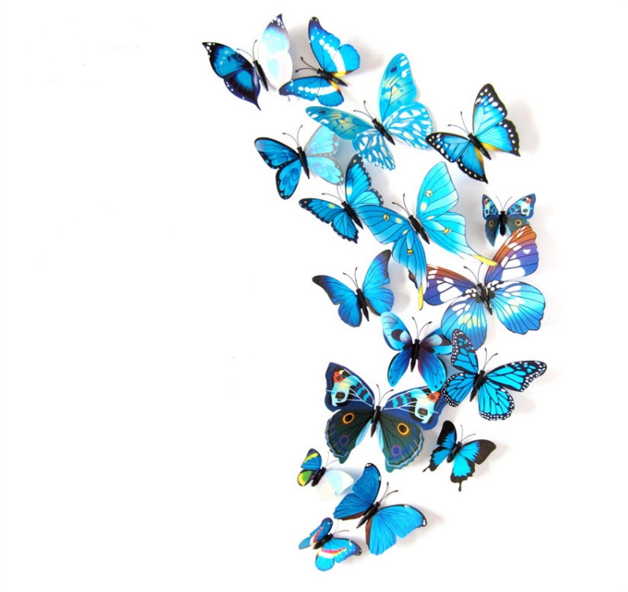 12-Piece 3D Butterfly Wall Decal Set – PVC Artistic Butterflies for ...