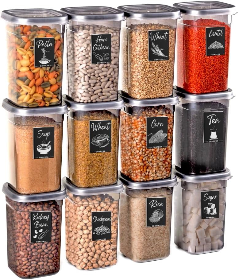 "12-Piece 40 OZ BPA-Free Airtight Food - Food Storage Containers With ...