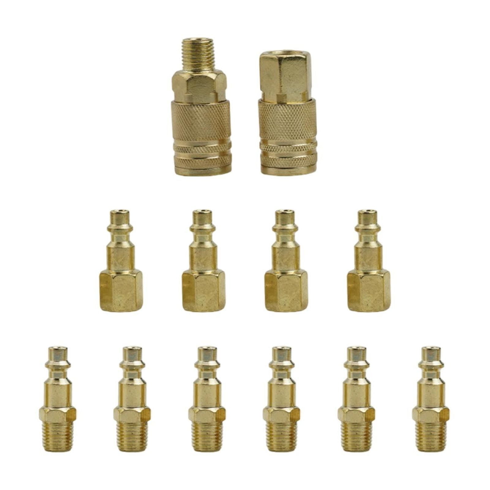 12-Piece Air Hose Fitting Kit Quick Connectors Pneumatic Connector for ...