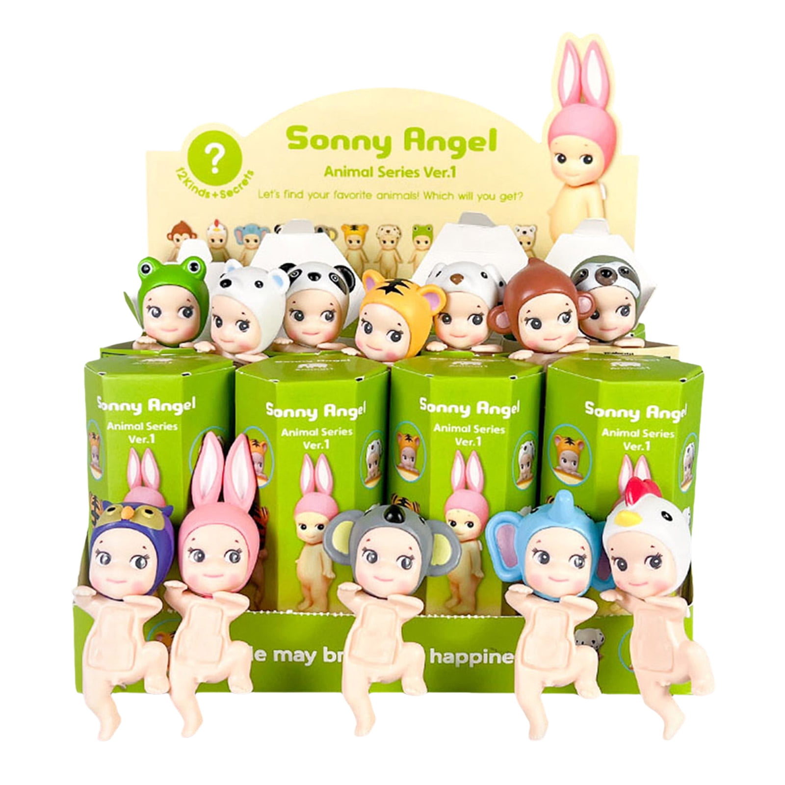 12-Piece Animal Generation 1 Raised Foot Pose Blind Box Set - Silicone ...