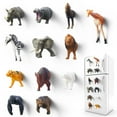 12-Piece Animal Magnets - Bring adorable and fun wildlife to your ...