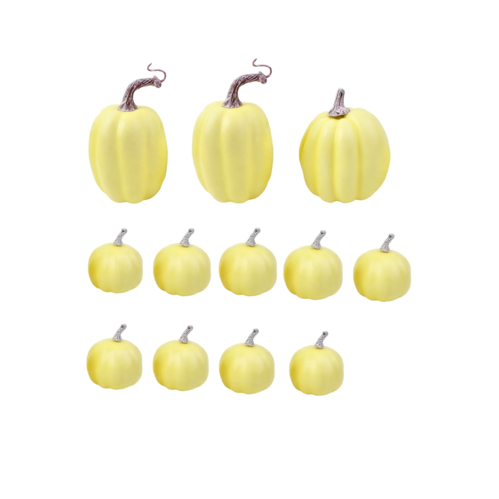 12 Piece Artificial Pumpkin Set for Halloween Thanksgiving Party Table ...