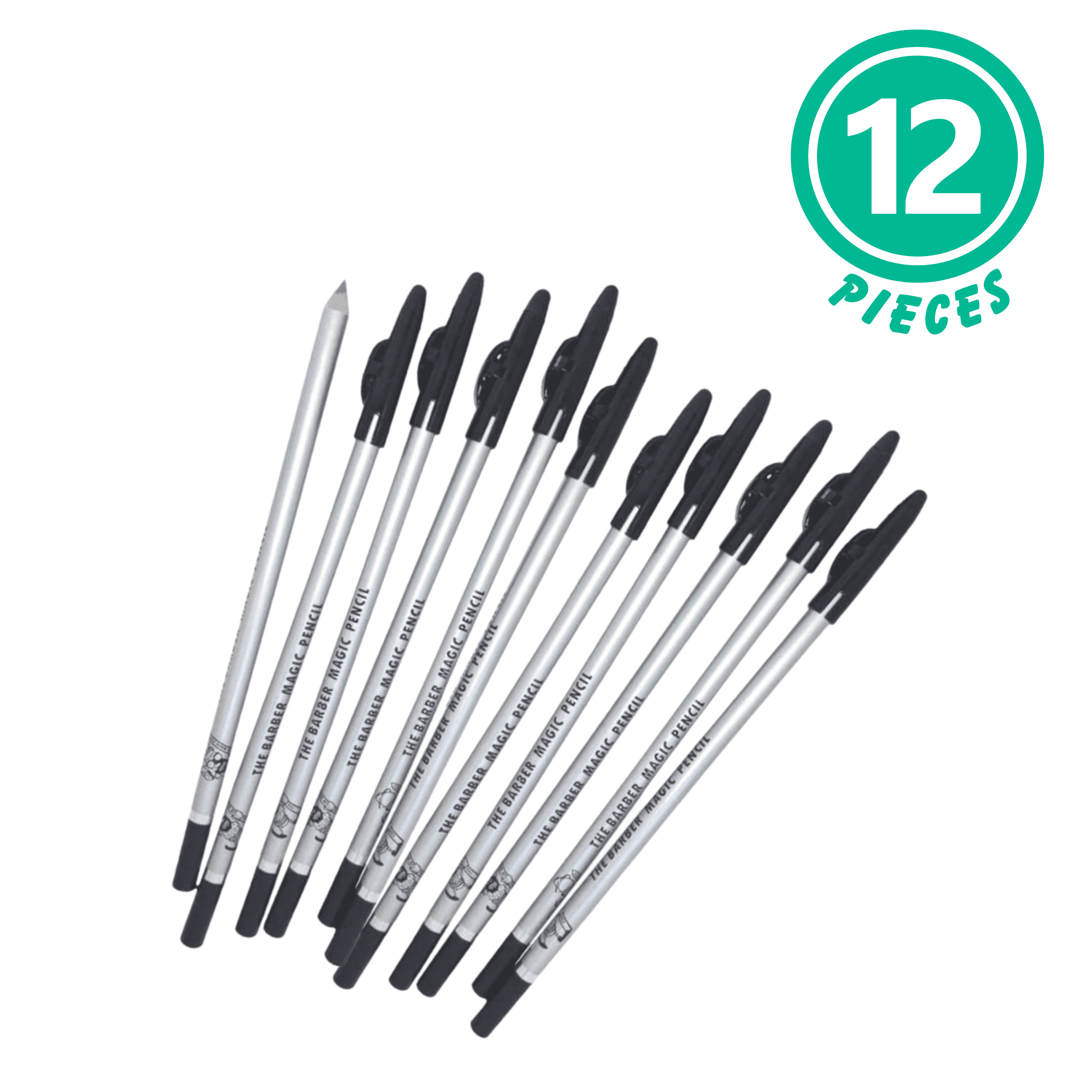 12-Piece Barber Magic Pencil Lineup Tool for Men's Hairline and Beard ...