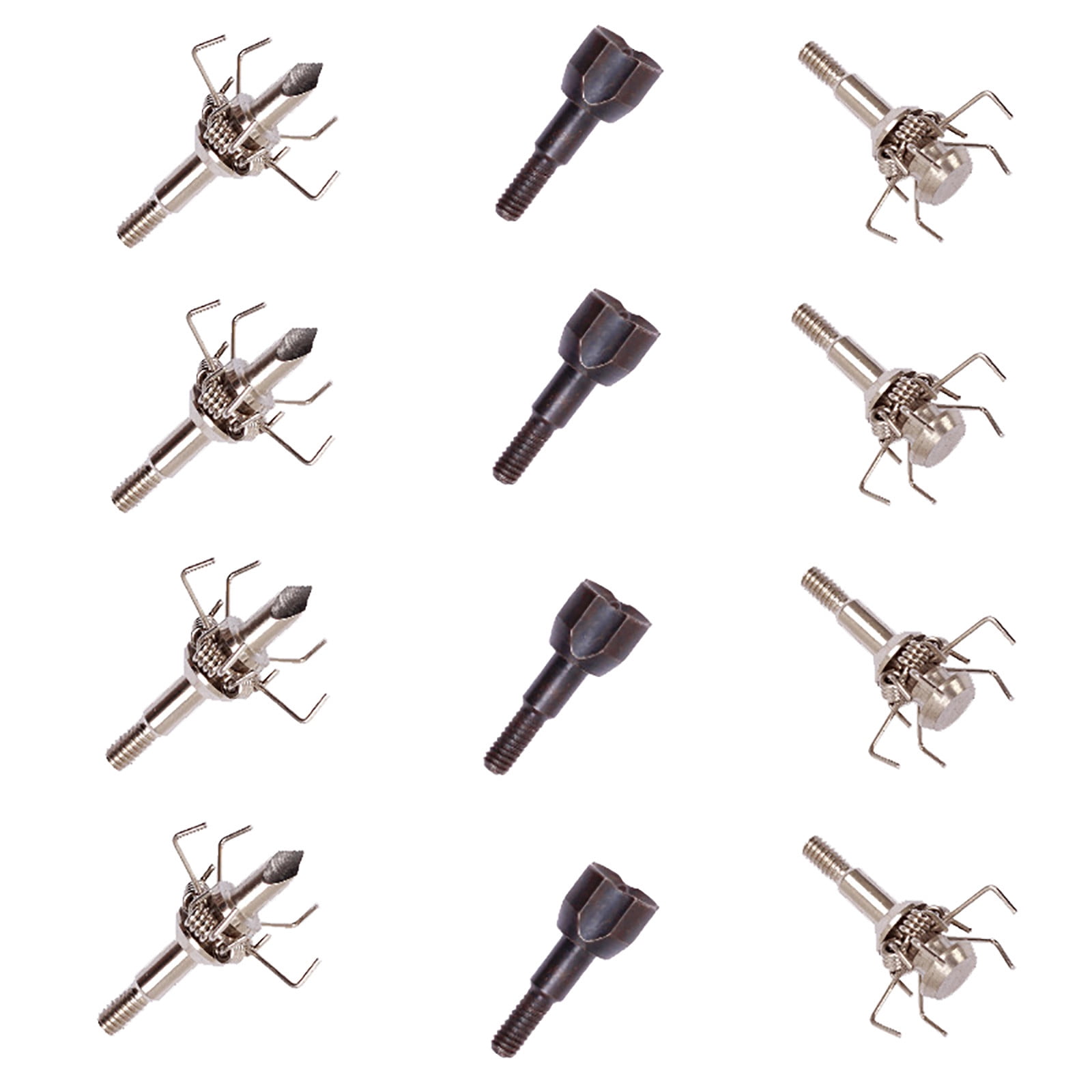 12 Piece Broadhead Tips for Small Game with Screw In Design and ...