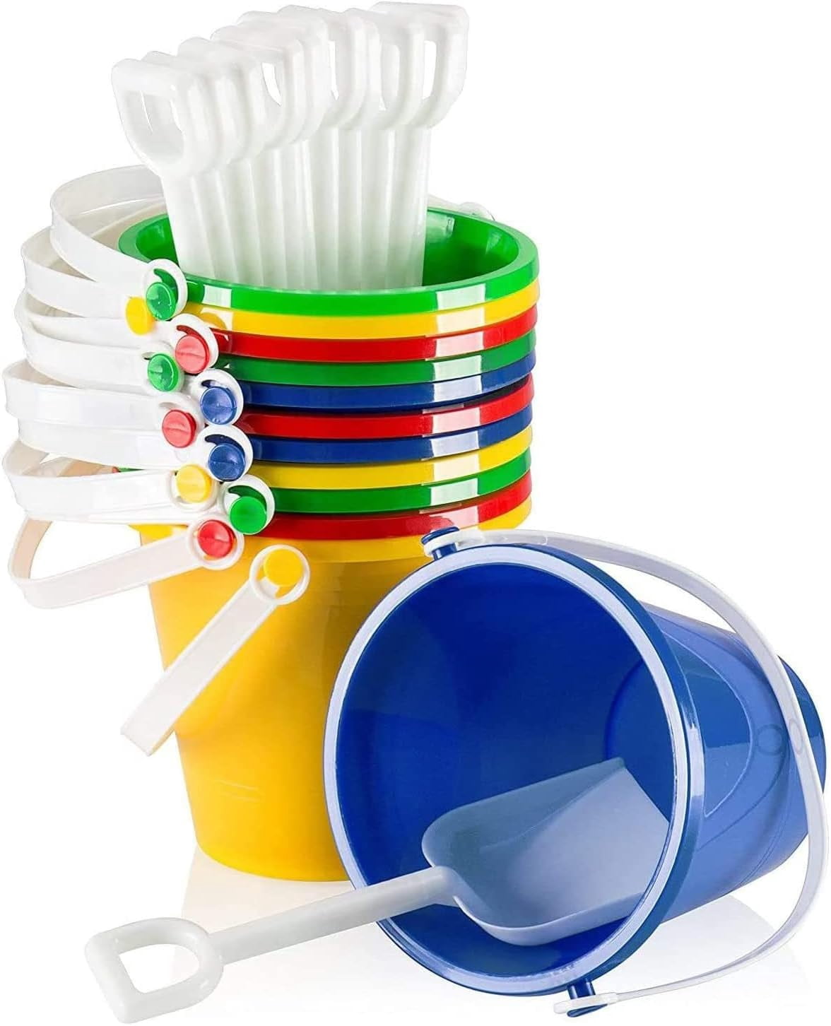 12-Piece Bucket Beach Toys Set for Toddlers and Kids - Durable Play ...