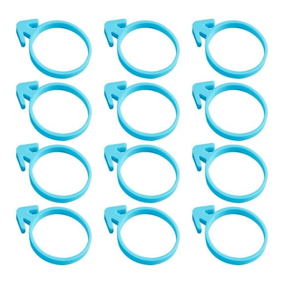 12-Piece Cable Tie Seal Rings, Plastic Pipe And Wire Fixing Rings ...
