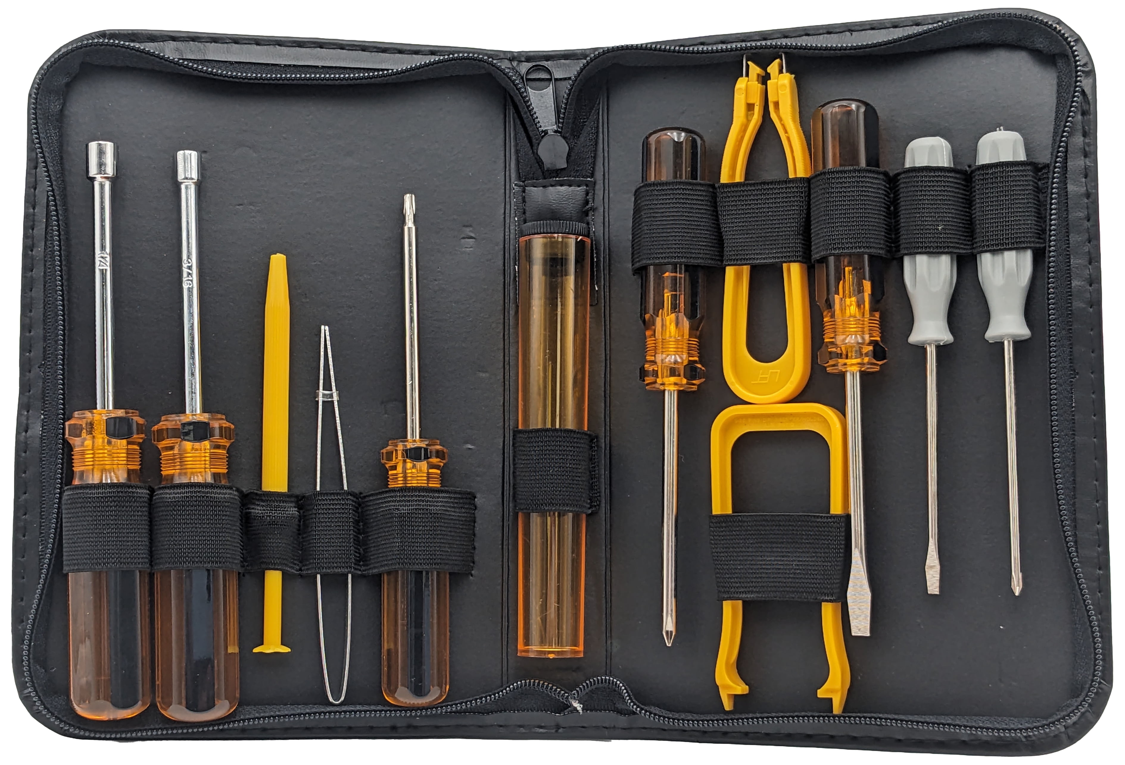 12 Piece Computer and Electronics Toolkit with Flat, #0 / #1 Phillips ...