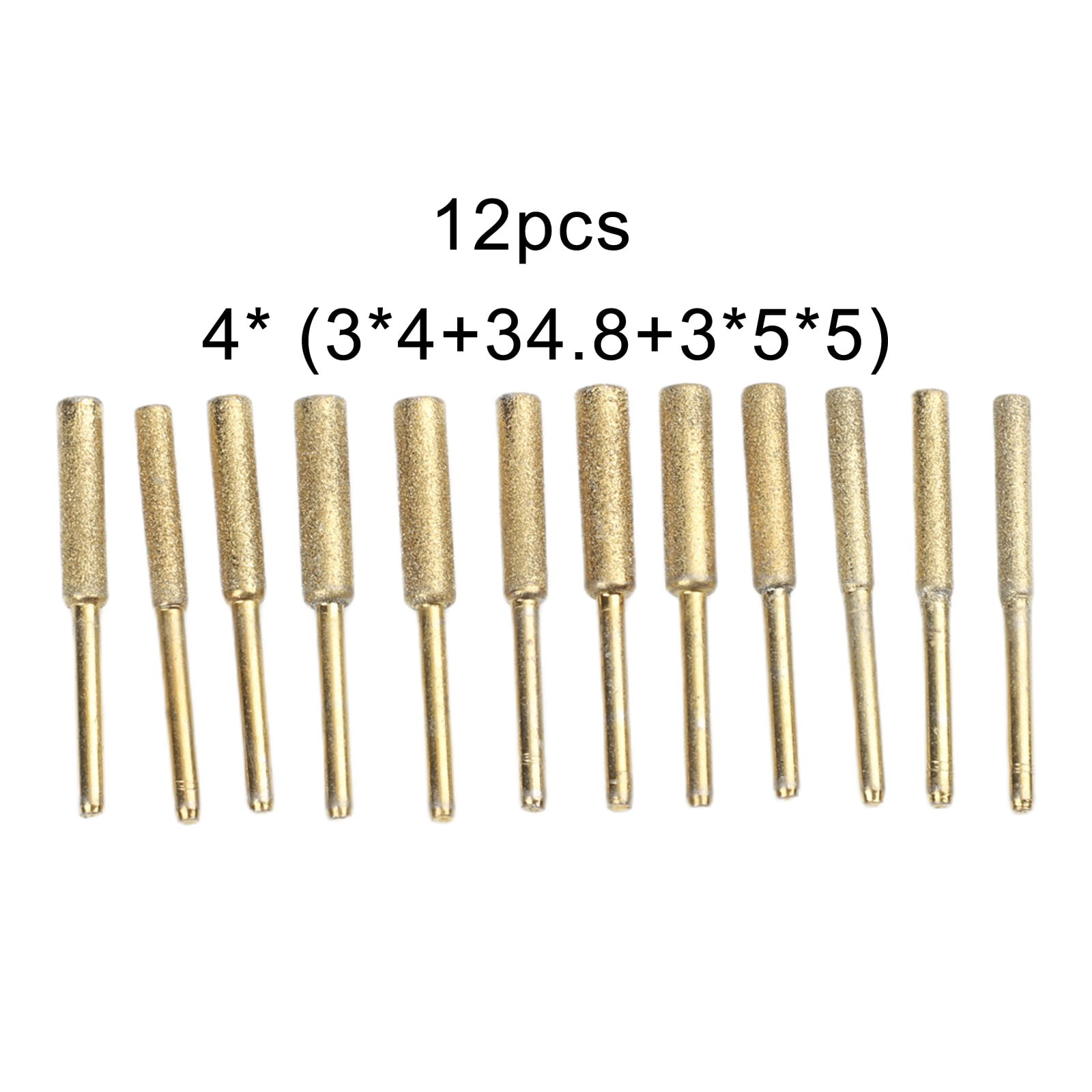 12-Piece Cylindrical Burr Chainsaw Sharpener Set for Electric Rotary ...