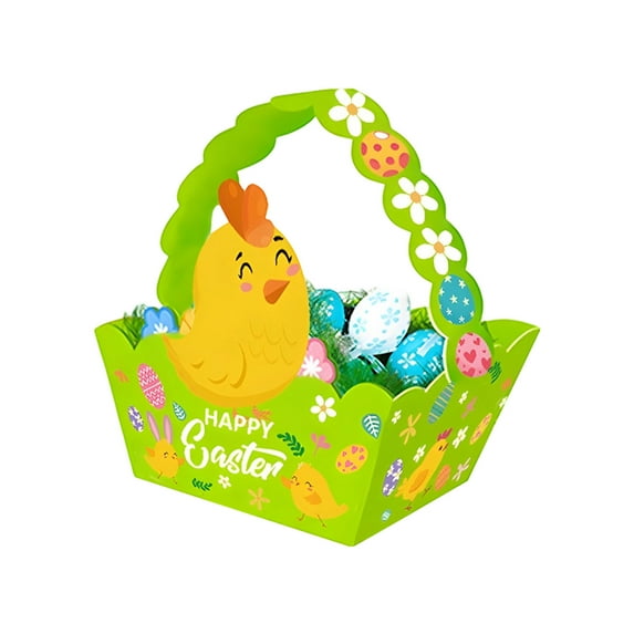 12-Piece Easter Party Supplies Set - Bunny Egg Gift Baskets & Favor ...
