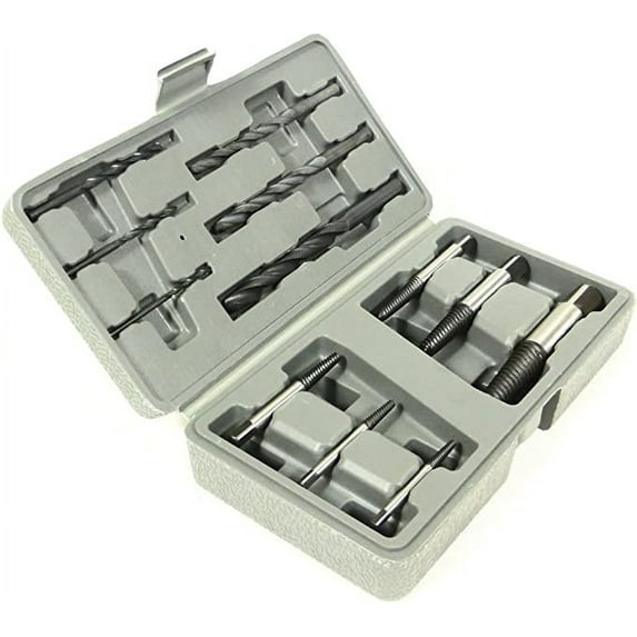 12 Piece Easy Out Small to Large Screw Extractor Kit Set Easy Out Screw ...