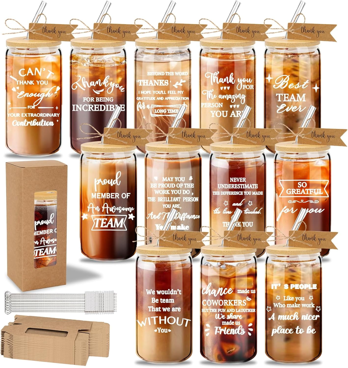 12 Piece Employee Appreciation Gifts Team Christmas Thank You Gifts for ...