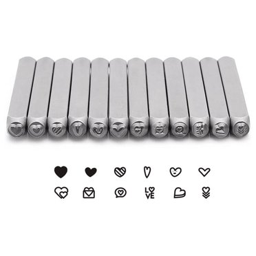 ABN Metal 1/4" Inch Stamping 36-Piece Tool Kit – Embossing & Engraving ...