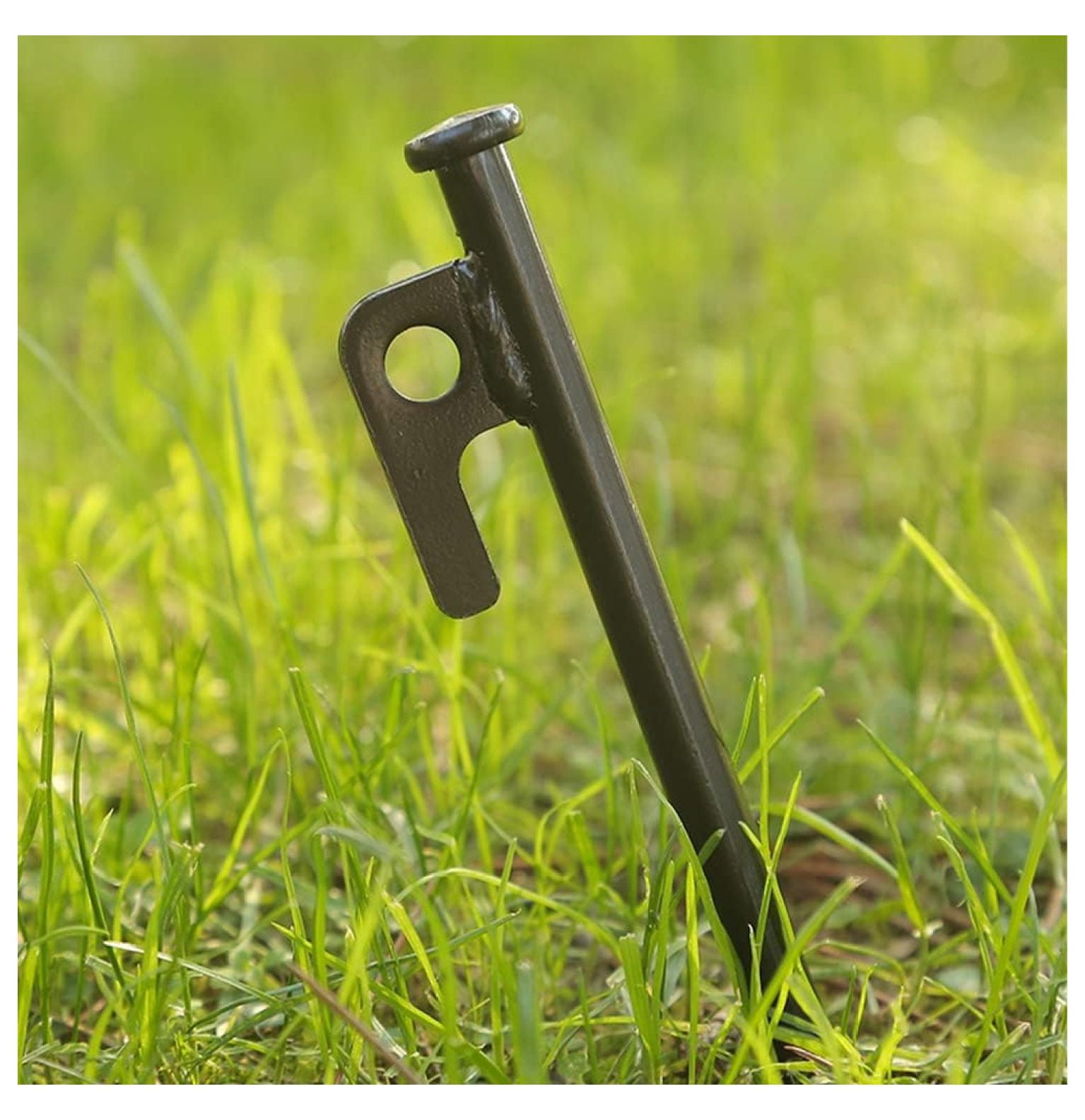 12 Piece Heavy Duty Tent Stakes, 12 Inch Forged Steel Tent Pegs ...