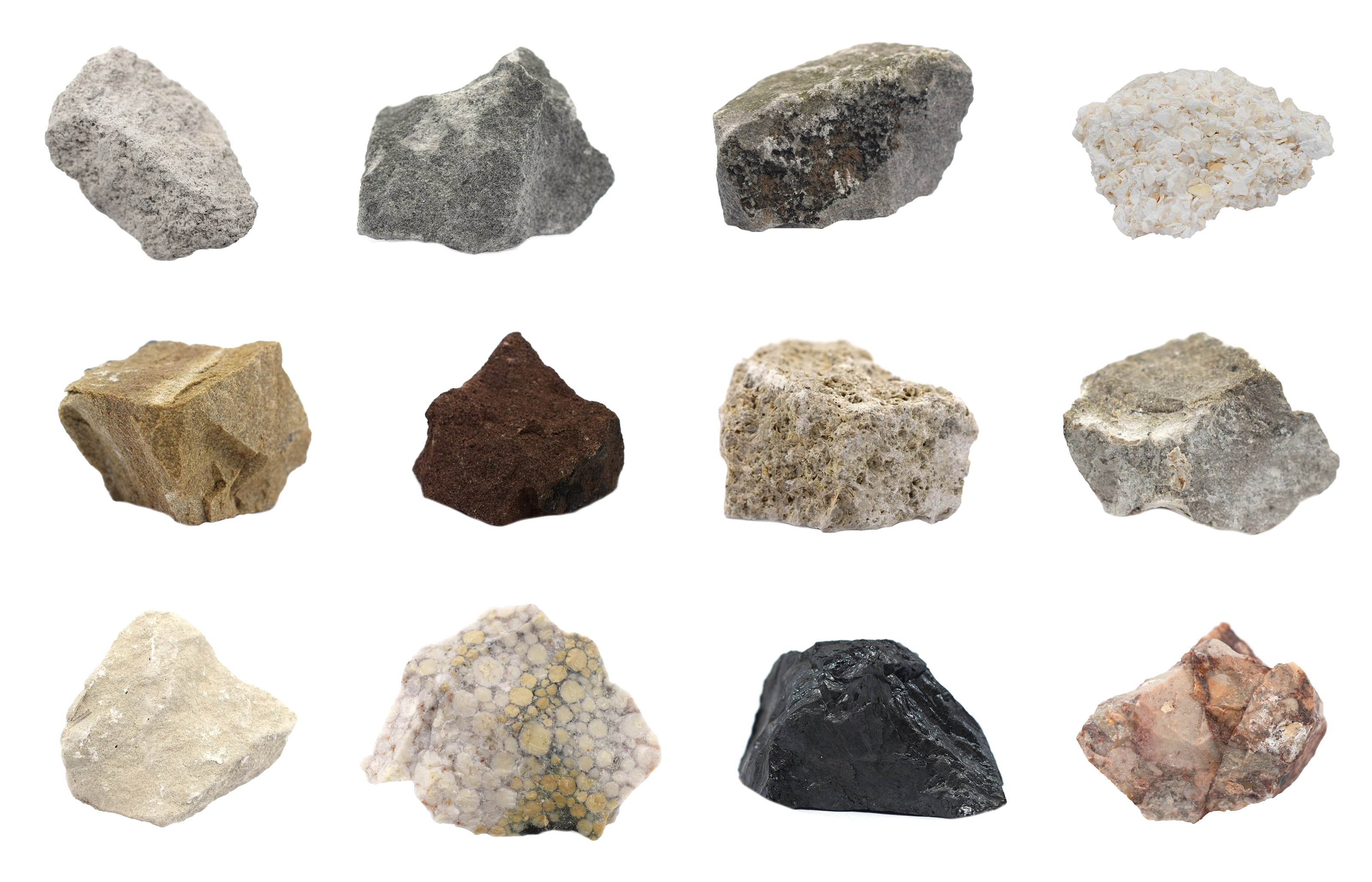 12 Piece Introduction to Sedimentary Rocks Kit - Includes 1" Specimens ...