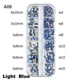 12-Piece Irregular Flat-Bottom Glass Gemstones for Nail Art - DIY ...
