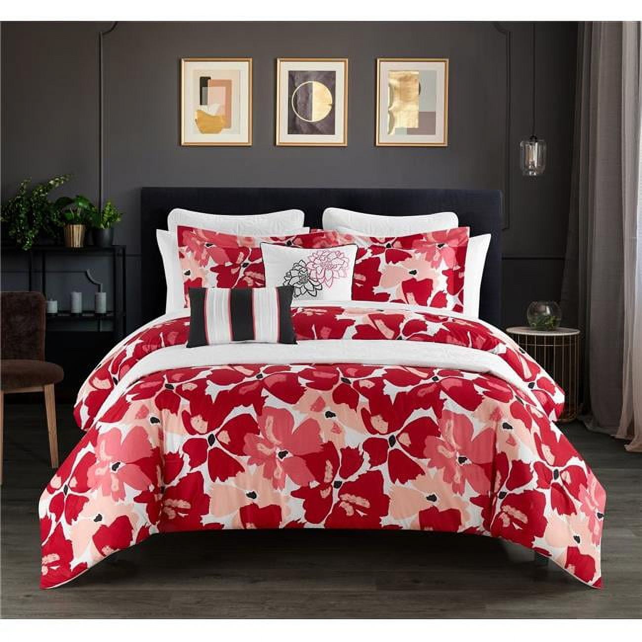 12 Piece Kalila Comforter & Quilt Set, Pink - Queen Size - Walmart.com