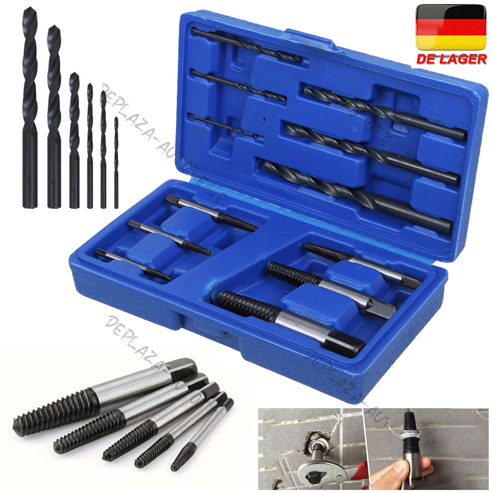 12-Piece Left-Hand Screw Extractor With Hss Drill Tool Set - Walmart.com