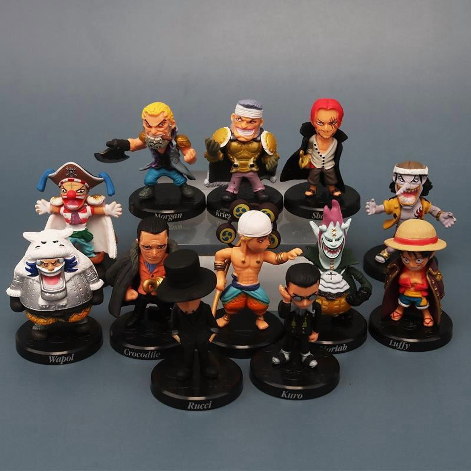 12-Piece One P-iece Figure Set - Shanks, Buggy, Gecko Moria, Rob Lucci ...