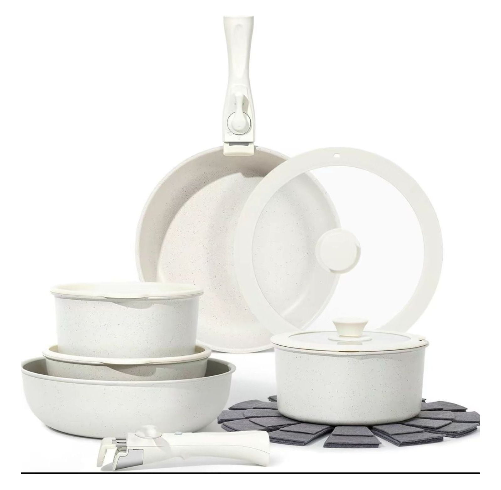 12 Piece Pots & Pantry Set, Nonstick Cookware Set, Induction Oven ...