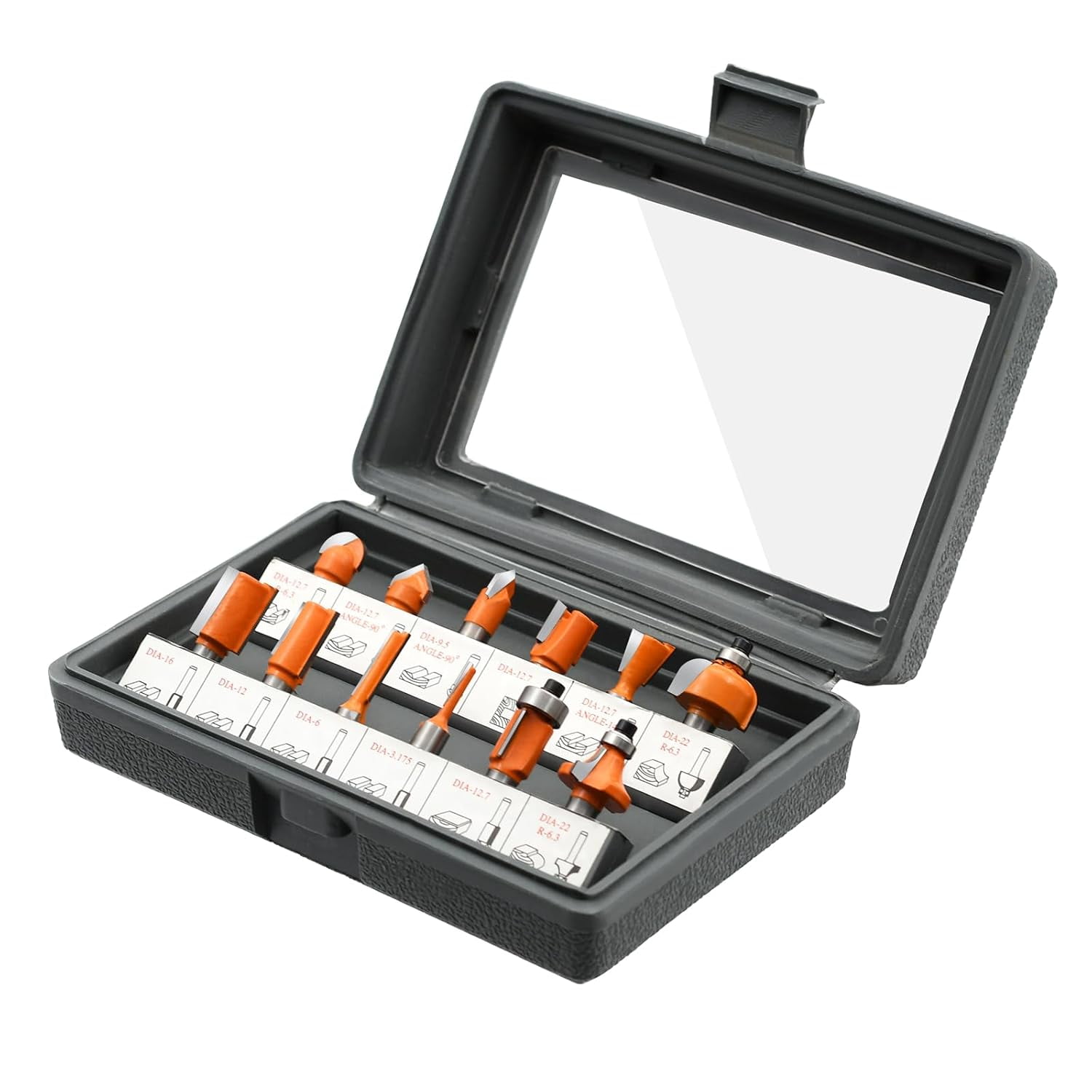 12-Piece Router Bit Set-Woodworking Routers-Traditional Woodworking ...