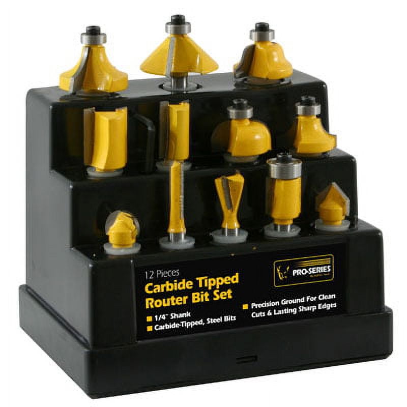 12 Piece Router Bit Set - Walmart.com