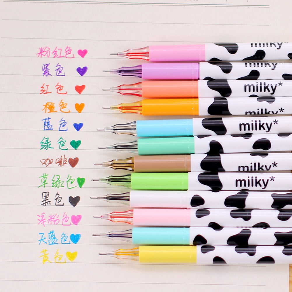12 Piece Set Marker Pen Plastic Material Cartoon Animal 12-Color ...