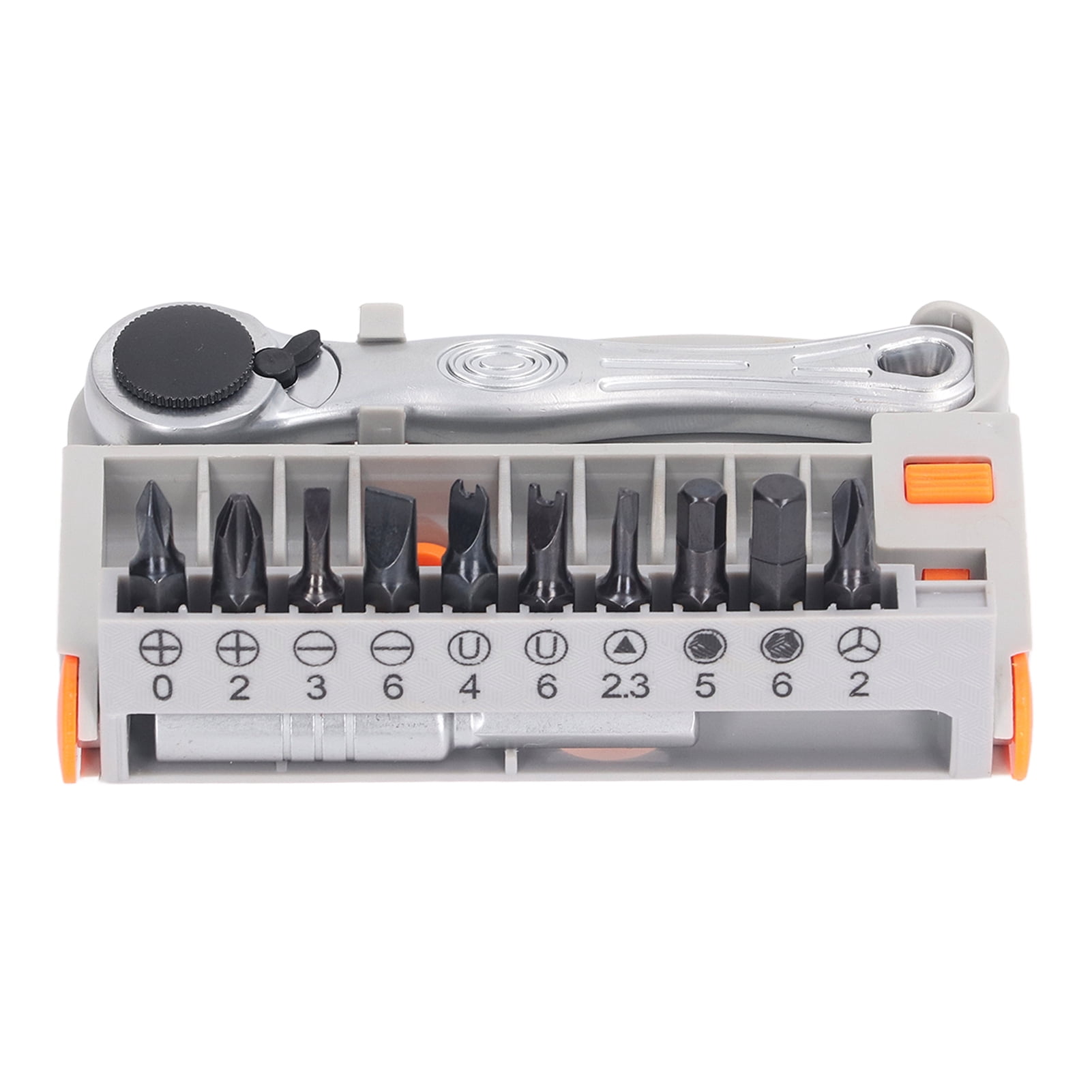 12 Piece Set of Ratchet Screwdriver, Portable Disassembly Ratchet ...