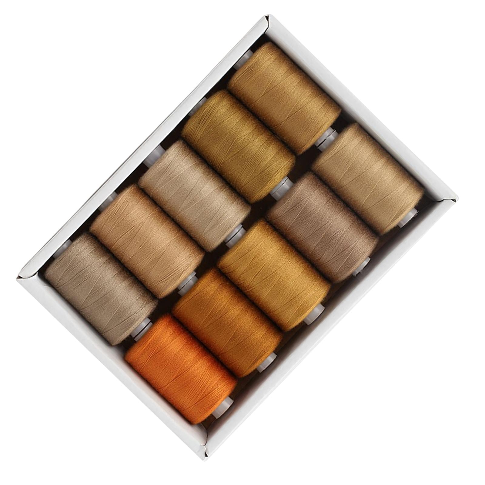 12 Piece Sewing Thread Polyester Thread 1000 Yards Per Spool Colorful ...