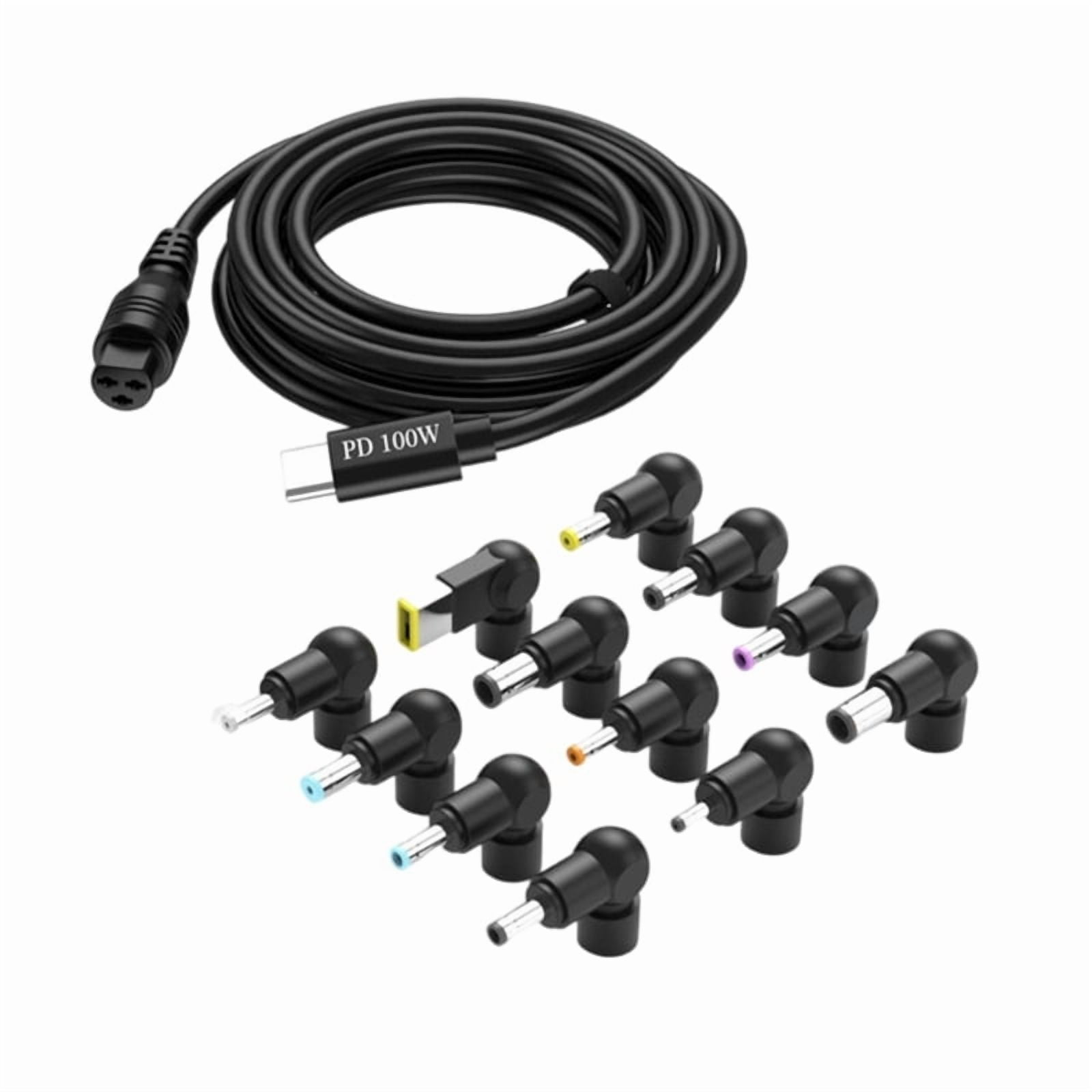 12 Piece Universal USB C Charger Adapter with DC5.5 Port Adapters ...