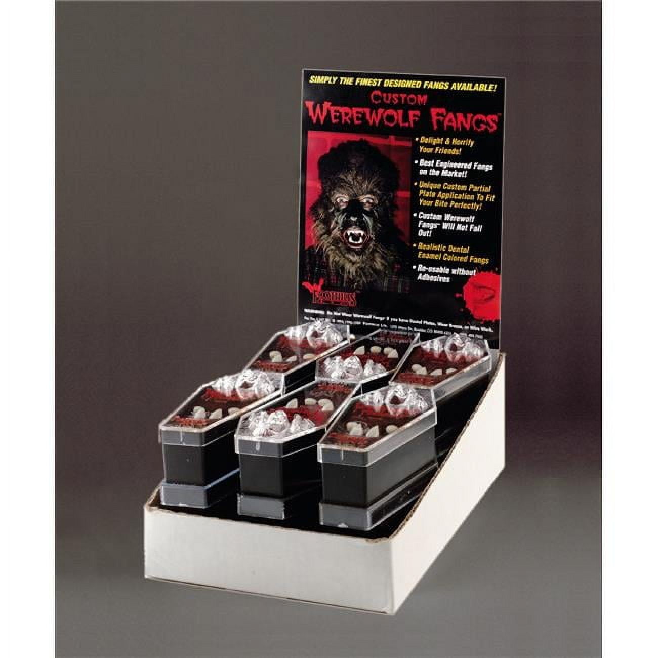 12 Piece Werewolf Fangs Display, Medium - Walmart.com