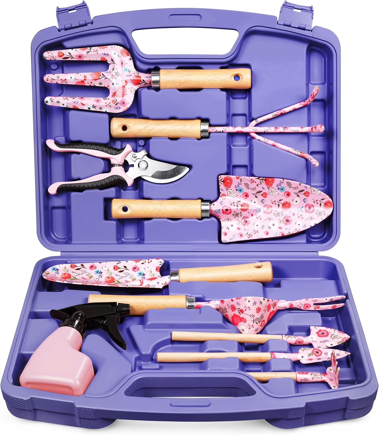 12-Piece Womens Gardening Tools Gift Set, Rust-Proof & Heavy-Duty ...