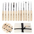 12-Piece Wood Carving Tools Set, Professional Wood Carving Chisels Kit ...