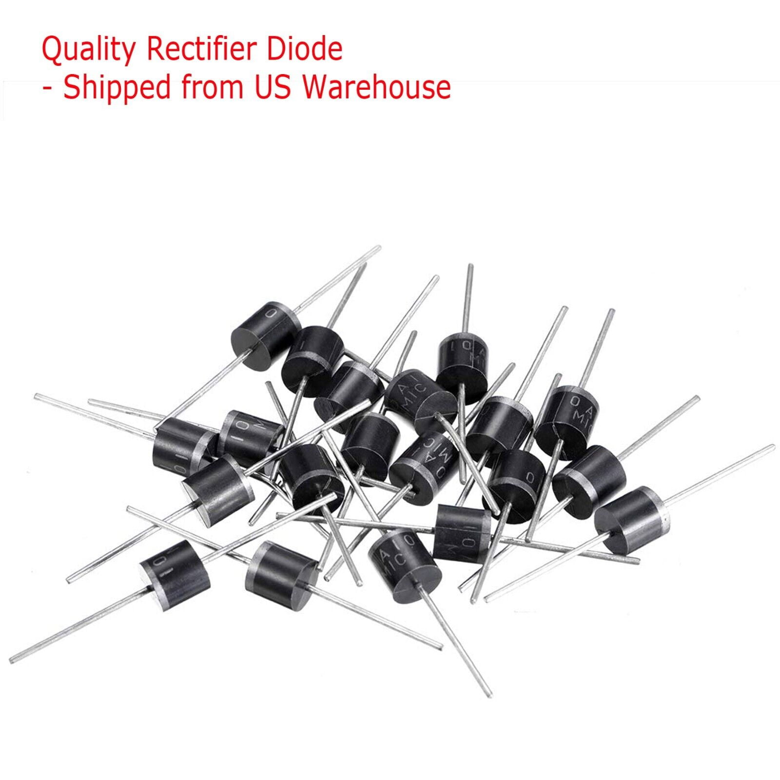 12 Pieces 10A10 10 Amp 1000V 10A 1KV Axial Rectifier Diode solar panel ...