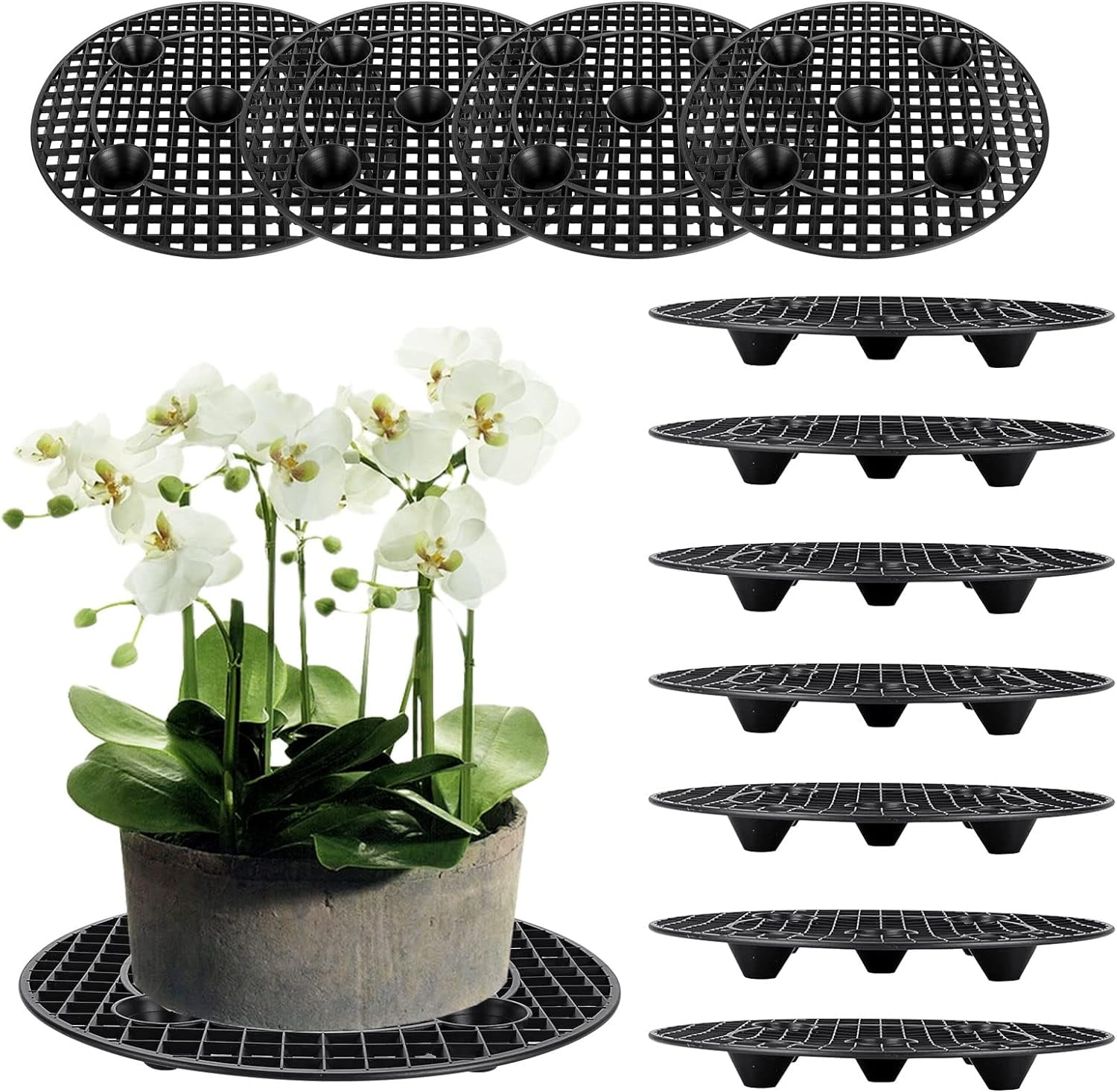 12 Pieces 12 Inch Plant Riser for Pots Indoor, Heavy Duty Plant Stands ...