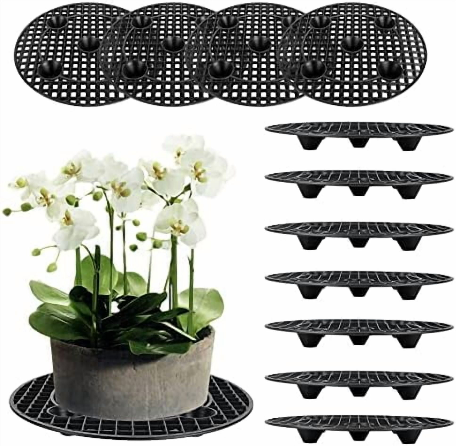 12 Pieces 12 Inch Riser for Pots Indoor, Heavy Duty Stands, Level Pot ...