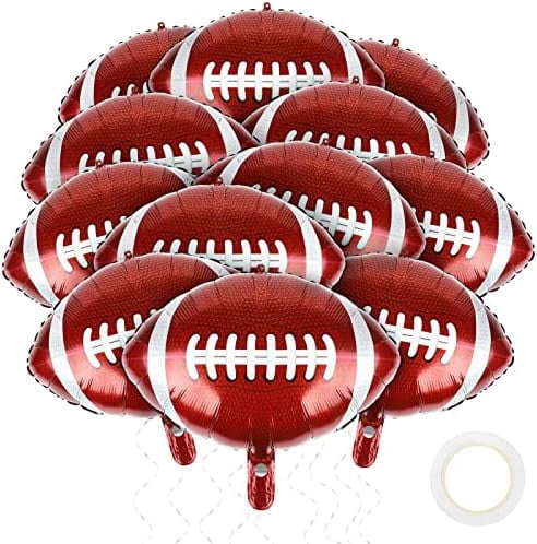 12 Pieces 18 inches Football Balloons Football Themed Party Decorations ...