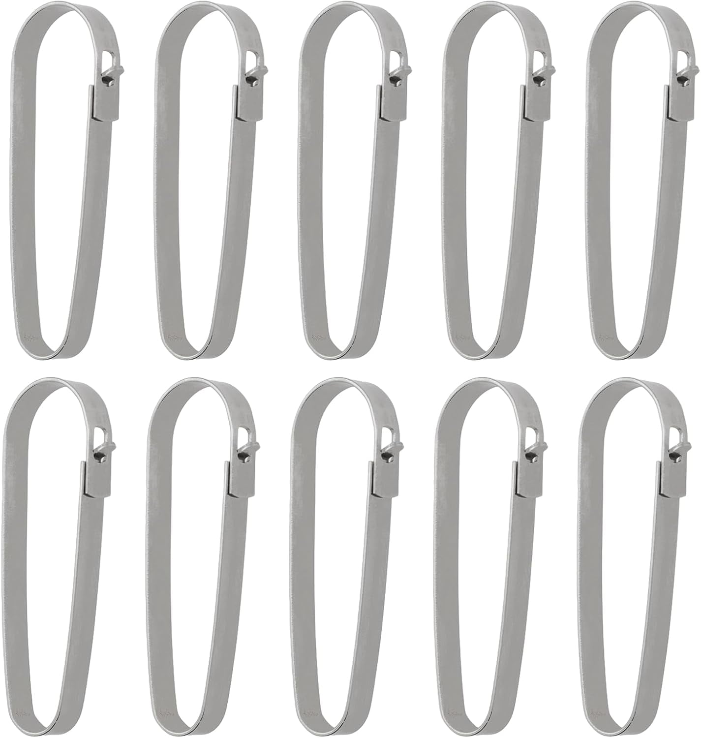 12 Pieces 2 x 1/2 Inch Real Estate Sign Jockey Clips Hanging Stainless ...