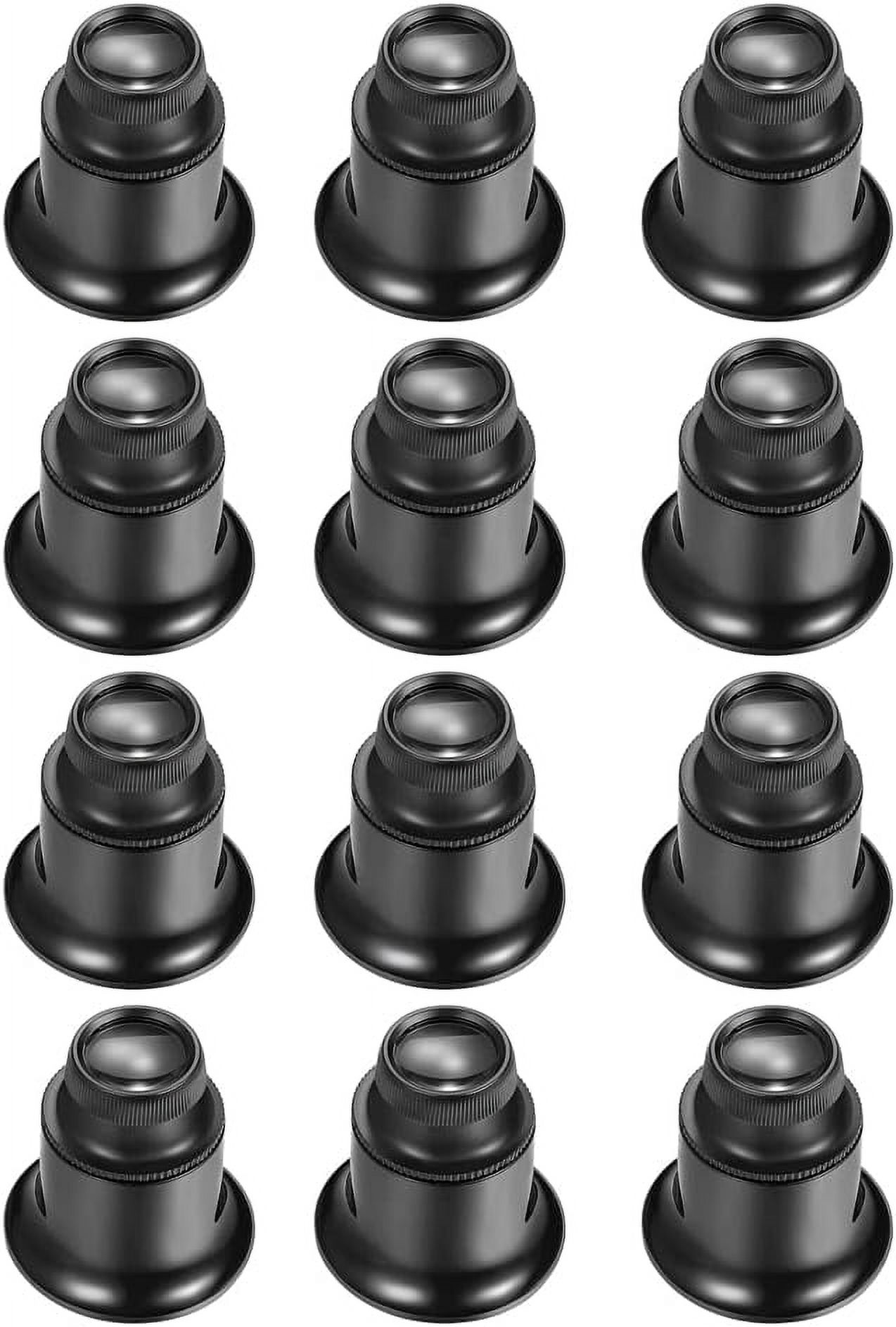 12 Pieces 20X Jewelers Loupe Magnifier, Jewelry Eye Loop Magnifying ...