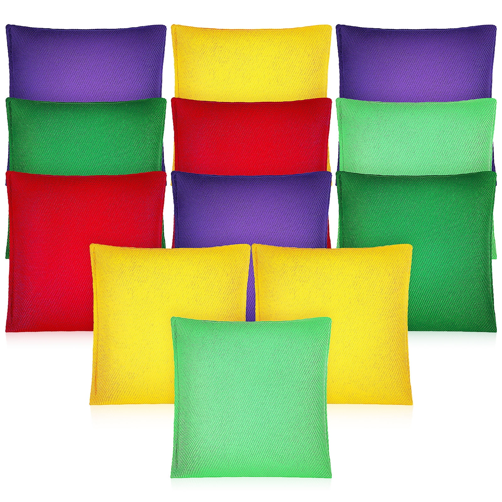 PartyKindom 12Pcs Assorted Color Bean Bags for Outdoor Toss Game ...