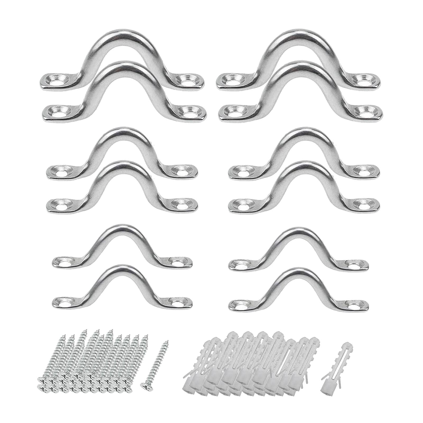 12 Pieces Boat Eye Kayak Pad Eye Deck Rigging for Ships Yachts Boats ...