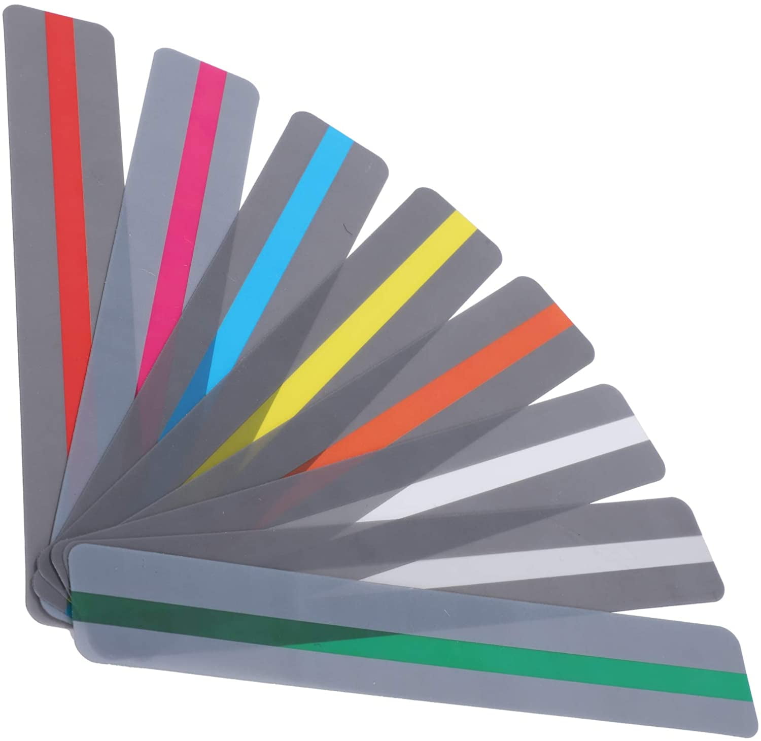 12 Pieces Bookmarks, Colored Overlays Reading Strips, Guided Highlight ...